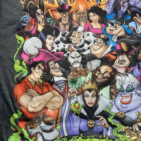 Disney | Shirts & Tops | Vintage Disney Villains Black T Shirts With ...